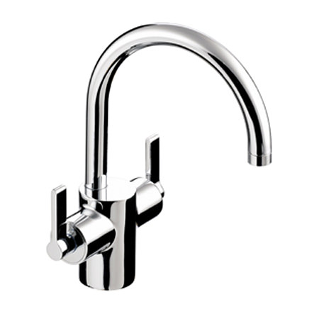 Ideal Standard Silver Dual Control Basin Mixer Tap - E0066AA