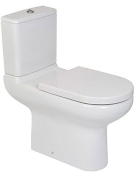 RAK Morning Fully Back-To-Wall White Rimless Close Coupled WC Pack With ...