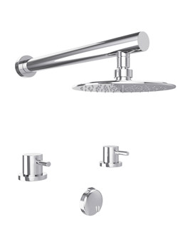 Triton Circular Dual Control Mixer Shower Combination Pack 1 - Chrome ...