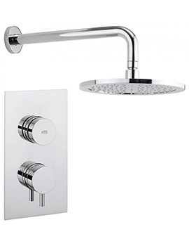 Crosswater Dial Central Chrome Thermostatic Shower Valve And Kit