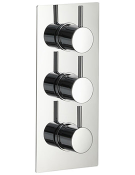 Pura Arco Chorme Exposed Thermostatic Bar Shower Valve | BV055