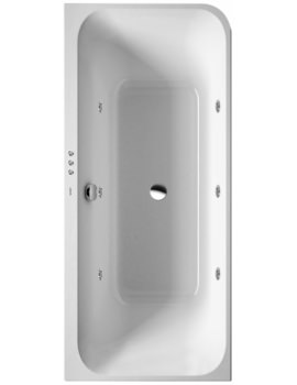Duravit Happy D2 Back-To-Wall 1800 x 800mm Bath With Panel And Frame ...
