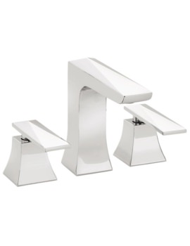 Crosswater Mike Pro 3 Hole Wall Mounted Chrome Basin Mixer Tap | PRO130WNC