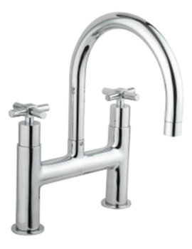 Hudson Reed Kubix Bath Waterfall Filler Tap Chrome - PN300