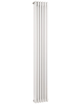 Kartell K-Rad Laser Klassic 2 Column Horizontal White Radiator 600mm High