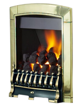 Flavel Caress Contemporary Slide Control Inset Gas Fire Silver-FICC6RSN