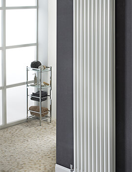 Kartell Laser Klassic White Vertical 2 Column Radiator - 1500mm Height