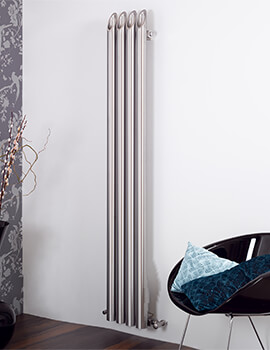 Kartell K-Rad Aspen Single Sided Horizontal Anthracite Radiator 600mm High