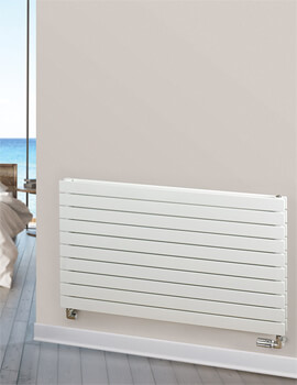 Reina Flat 600mm High Horizontal Single Panel Designer Radiator - RND ...
