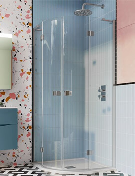 Crosswater Design 8 Frame-less Single Panel Bath Screen 850 x 1500mm