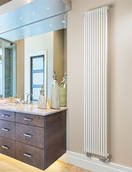 Hudson Reed Revive 499 x 1800mm Vertical Designer Radiator With Mirror ...