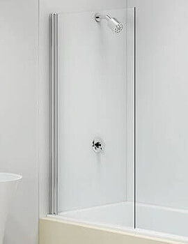 Merlyn MB10 Single Panel 800 x 1500mm Square Pivot Bath Screen - Swing ...