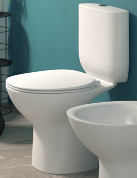 RAK Morning Fully Back-To-Wall White Rimless Close Coupled WC Pack With ...