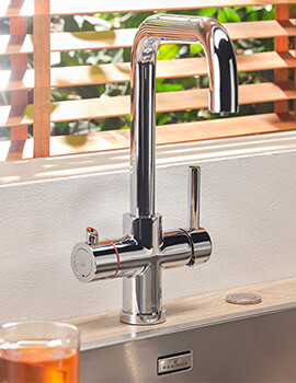 Abode Prostream 3 In 1 Swan Spout Monobloc Kitchen Sink Mixer Tap